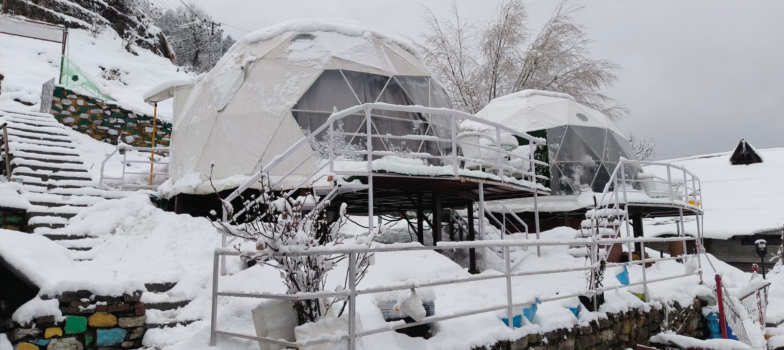 Nirvana Hamta Retreat | Glamping Geodesic Dome 𝗕𝗢𝗢𝗞 Manali Camp